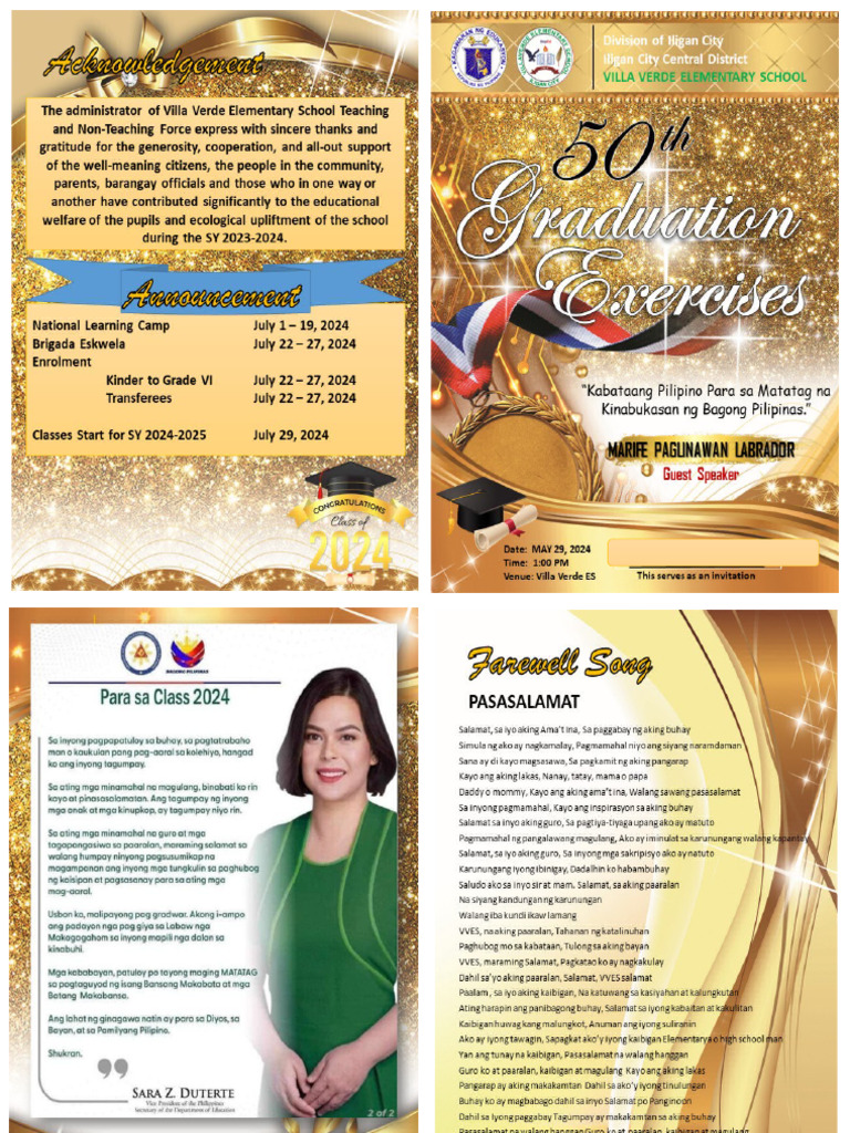 50th Grad Program 2024 | PDF