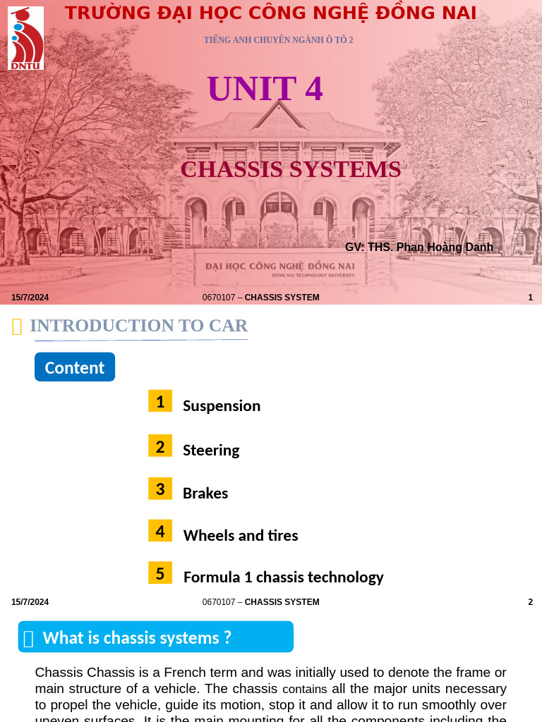 Unit 4-Chassis Systems | PDF
