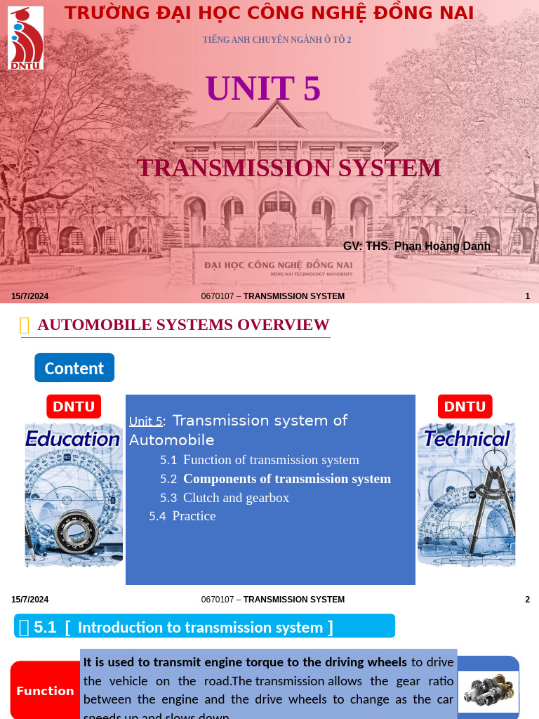 Unit 5-Transmission Systems | PDF