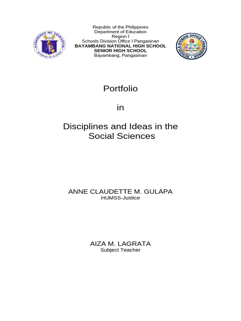 DISS Format Portfolio | PDF