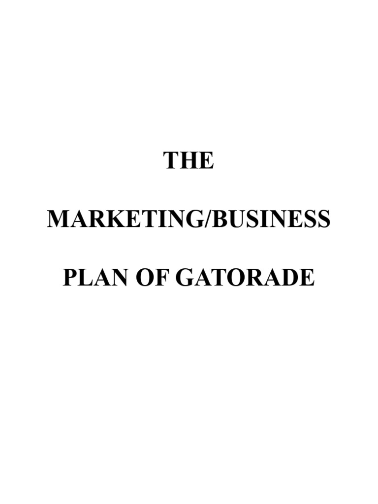 Gatorade Marketing and Distribution Plan | PDF | Pricing | Retail
