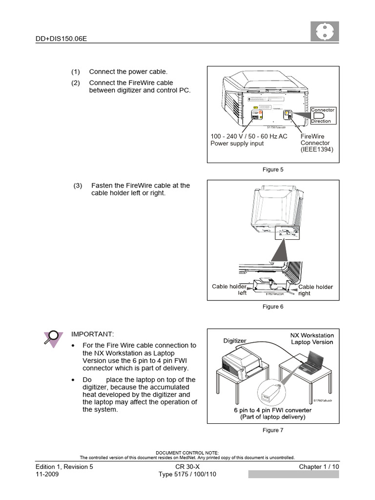 Agfa CR30 - Connecting Cables | PDF | Physical Layer Protocols | Computer Engineering
