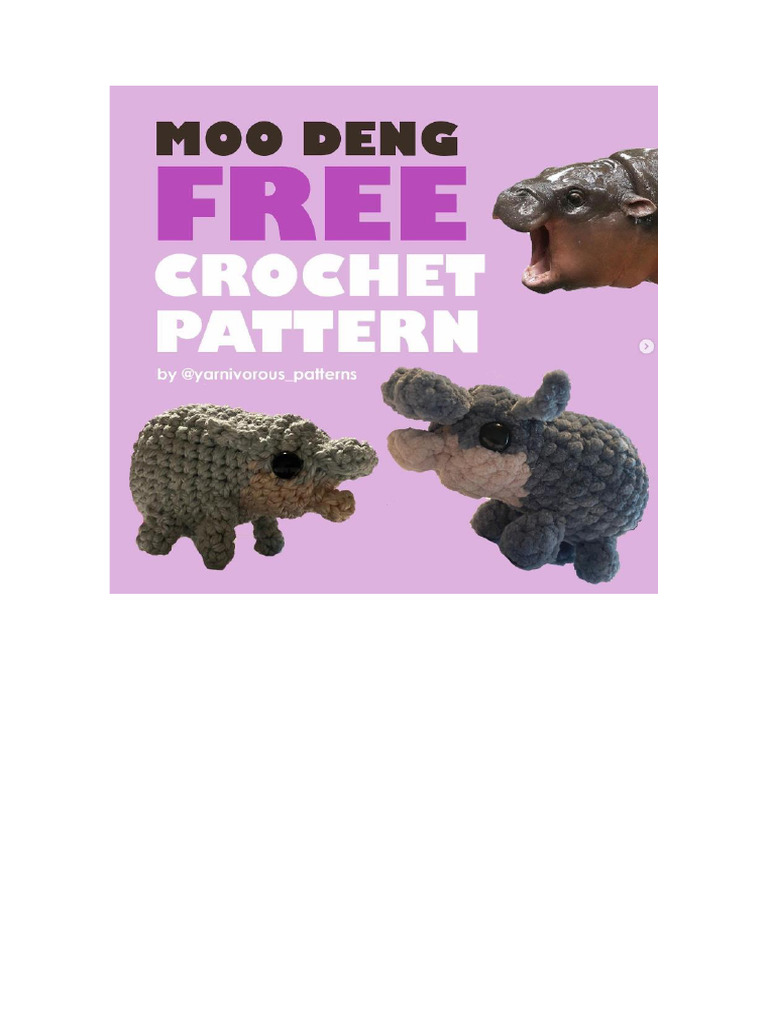 Moo Deng Crochet | PDF