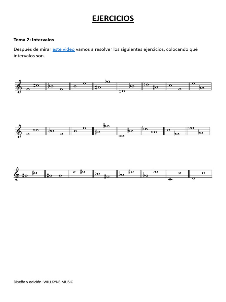 Intervalos (Ejercicios) | PDF