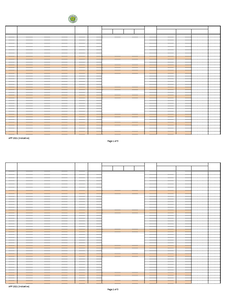 APP Indicative 2021 - Updated | PDF