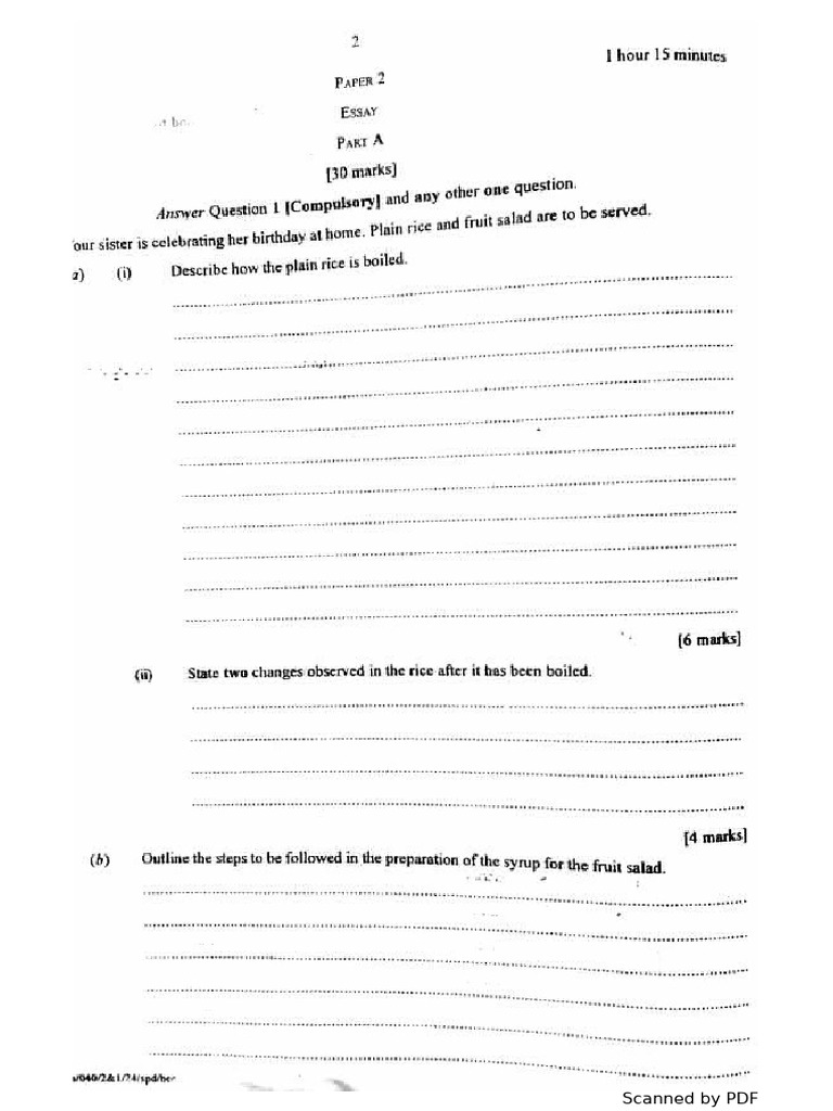 Career Technology Bece 2024 Actual | PDF