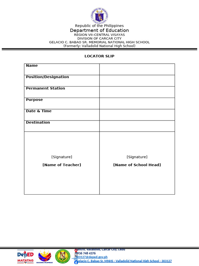 Locator Slip DM 53 2024 | PDF