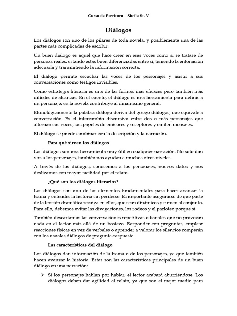 Diálogos 1 | PDF