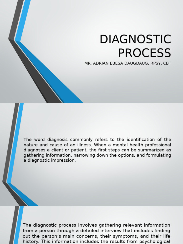 Diagnostic Process | PDF