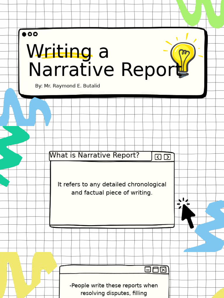 How to Write a Narrative Report | PDF | Career & Growth | Politics