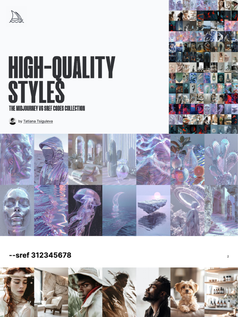 The Midjourney V6 Sref Codes Collection 2 Pdf