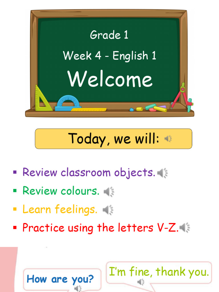 Week 4 - English Lesson 1 Recap (Printable) - Nội dung bài học - file ...