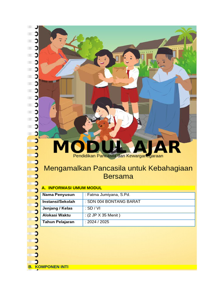 Modul Ajar kelas 6 Bab 2 | PDF