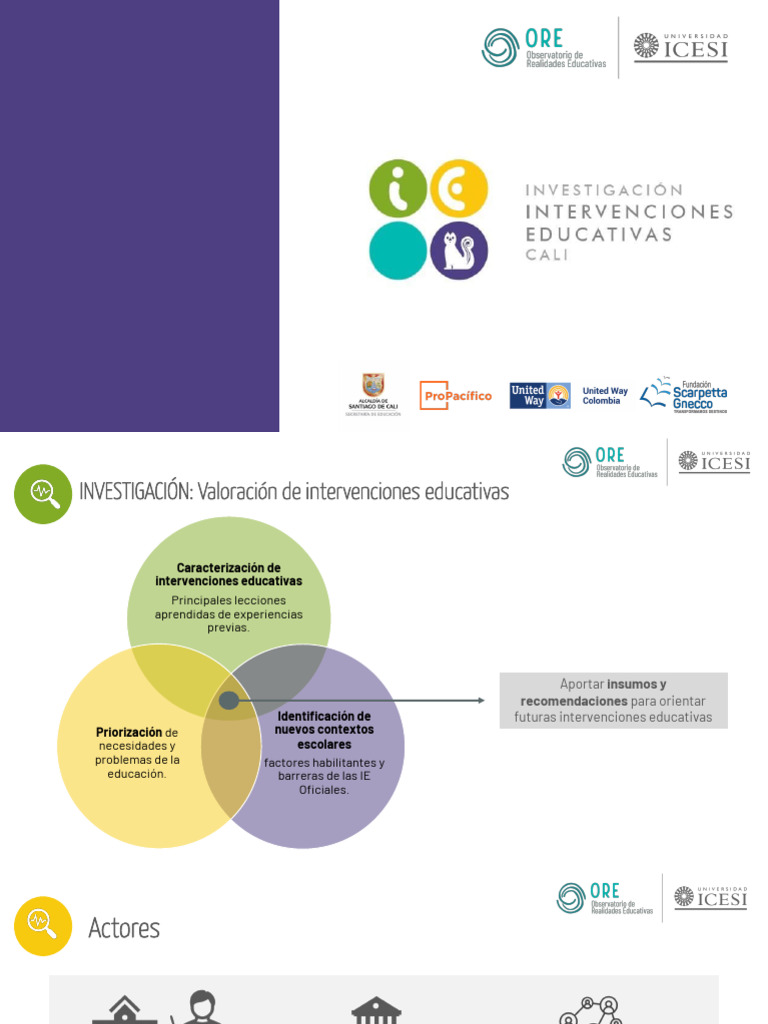 Investigacio - N Intervenciones Educativas - ICESI | PDF
