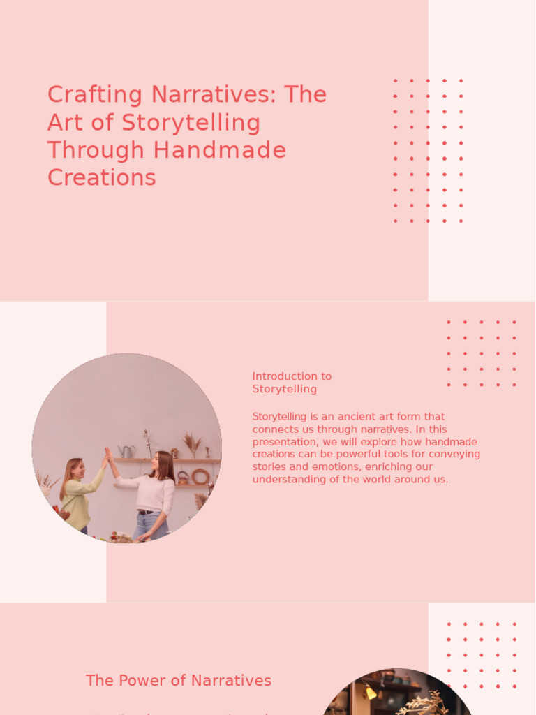 Slidesgo Crafting Narratives The Art of Storytelling Through Handmade ...