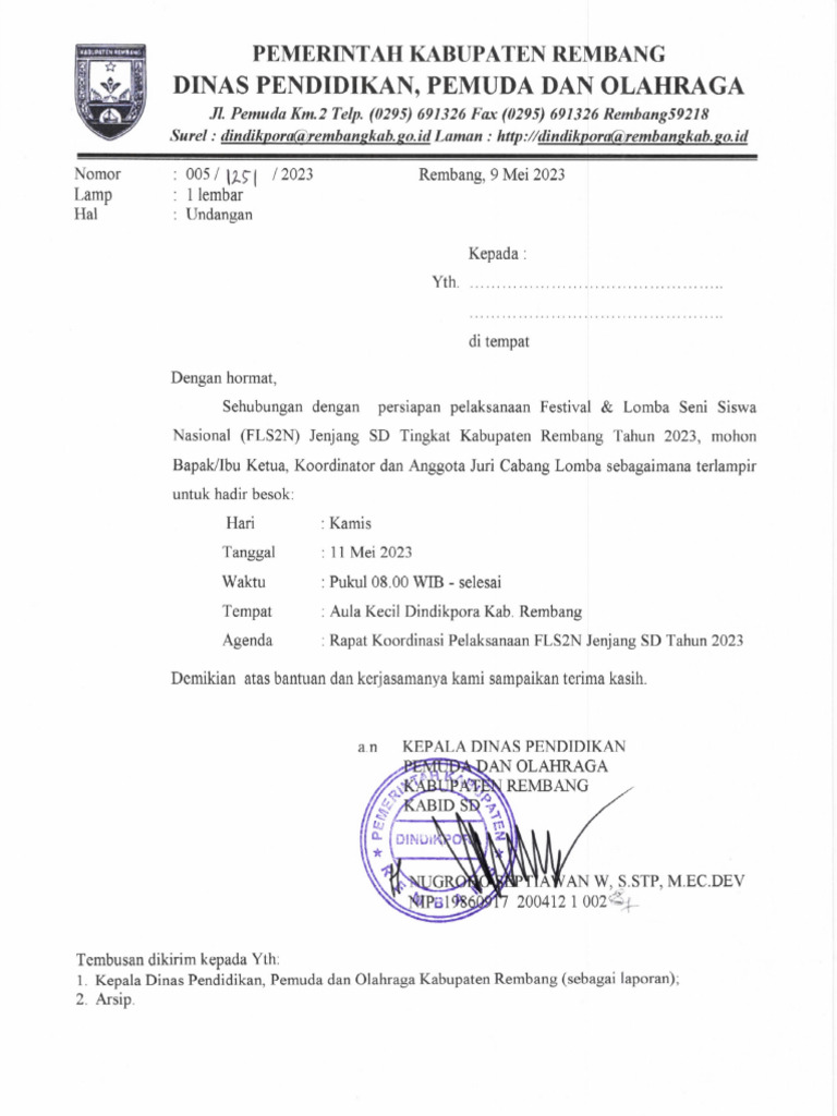 Undangan Juri FLS2N 2023 | PDF