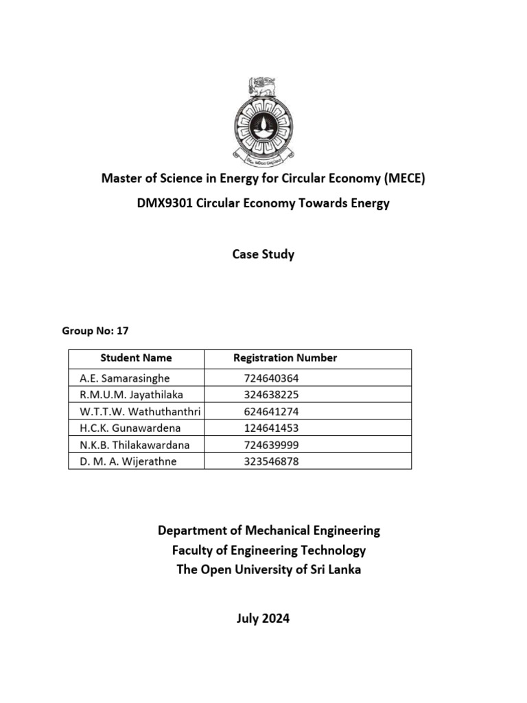 Case Study - Group 17 | PDF
