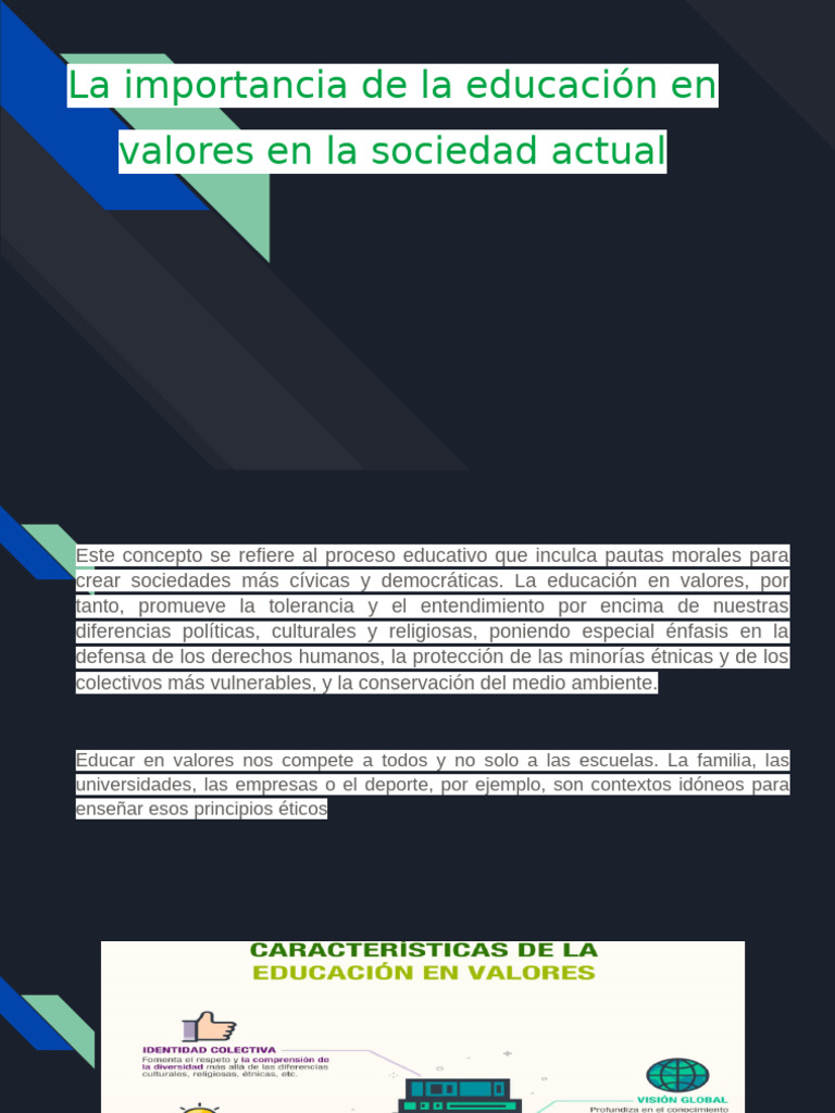 Educación en Valores | PDF