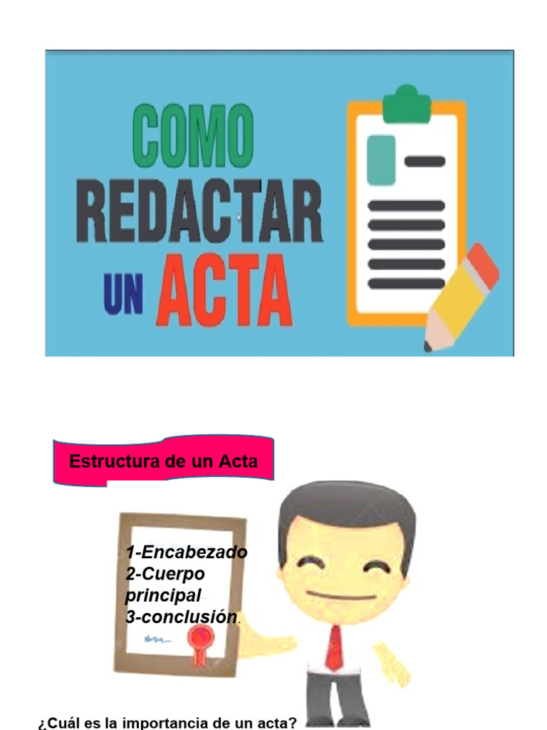 15-3-21 Como Redactar Un Acta | PDF