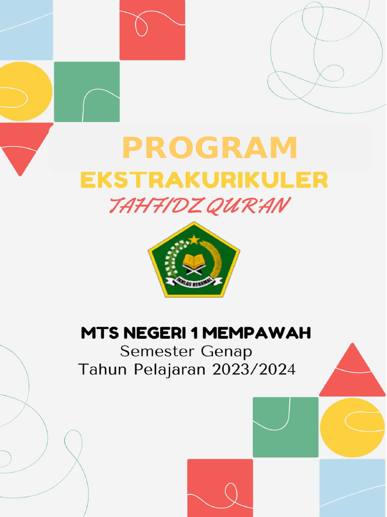 Program Tahfidz Quran SMT Genap 20232024 | PDF