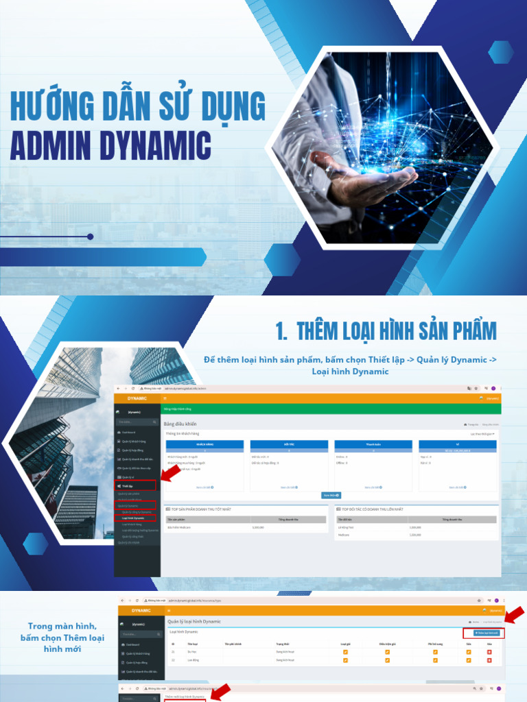 HƯỚNG DẪN SỬ DỤNG ADMIN DYNAMIC | PDF