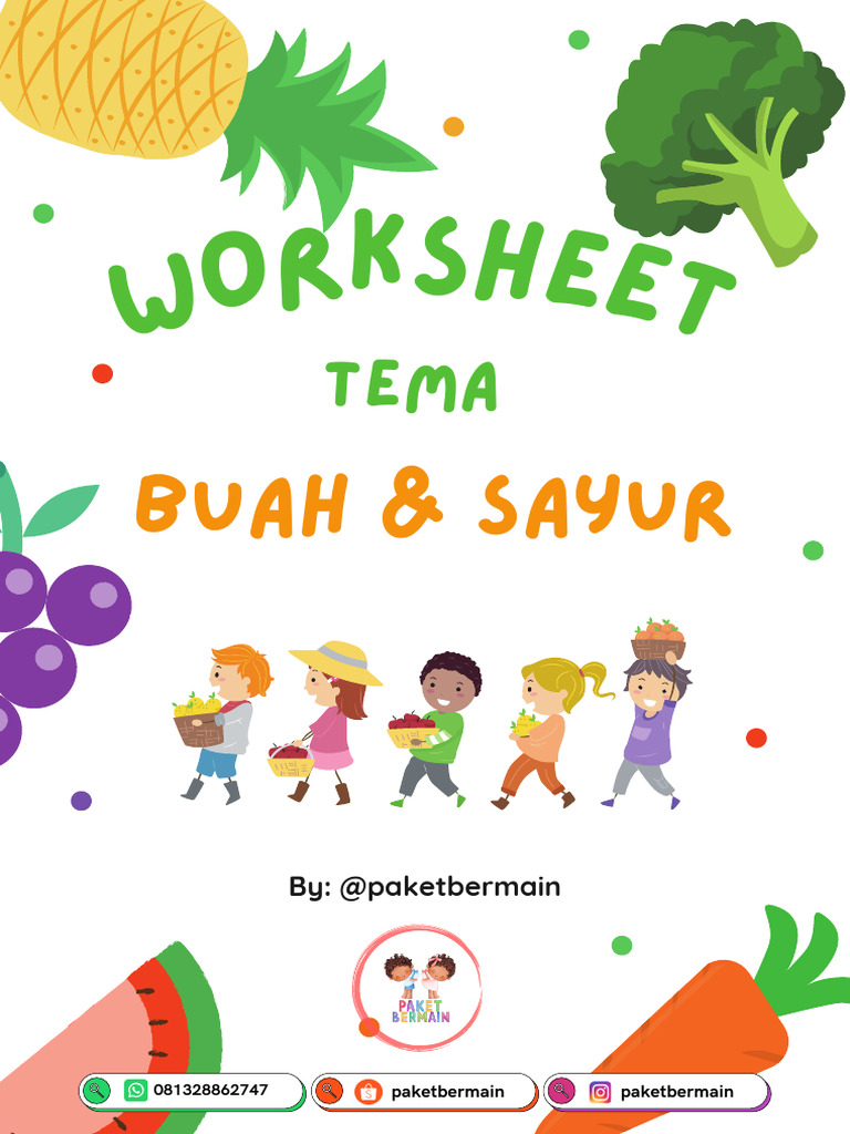 Worksheet Tema Sayuran | PDF