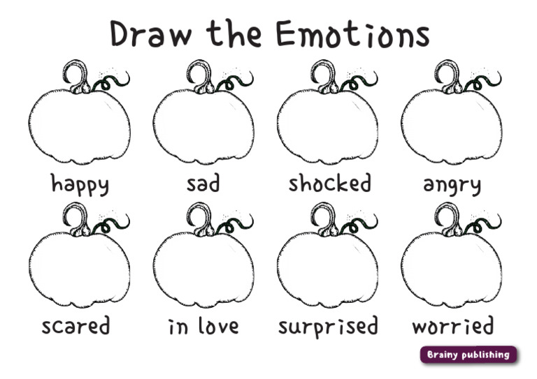 Emotions Halloween Drawing | PDF | Self-Improvement
