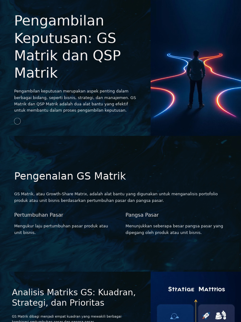 Pengambilan Keputusan GS Matrik Dan QSP Matrik Kelompok 4 | PDF