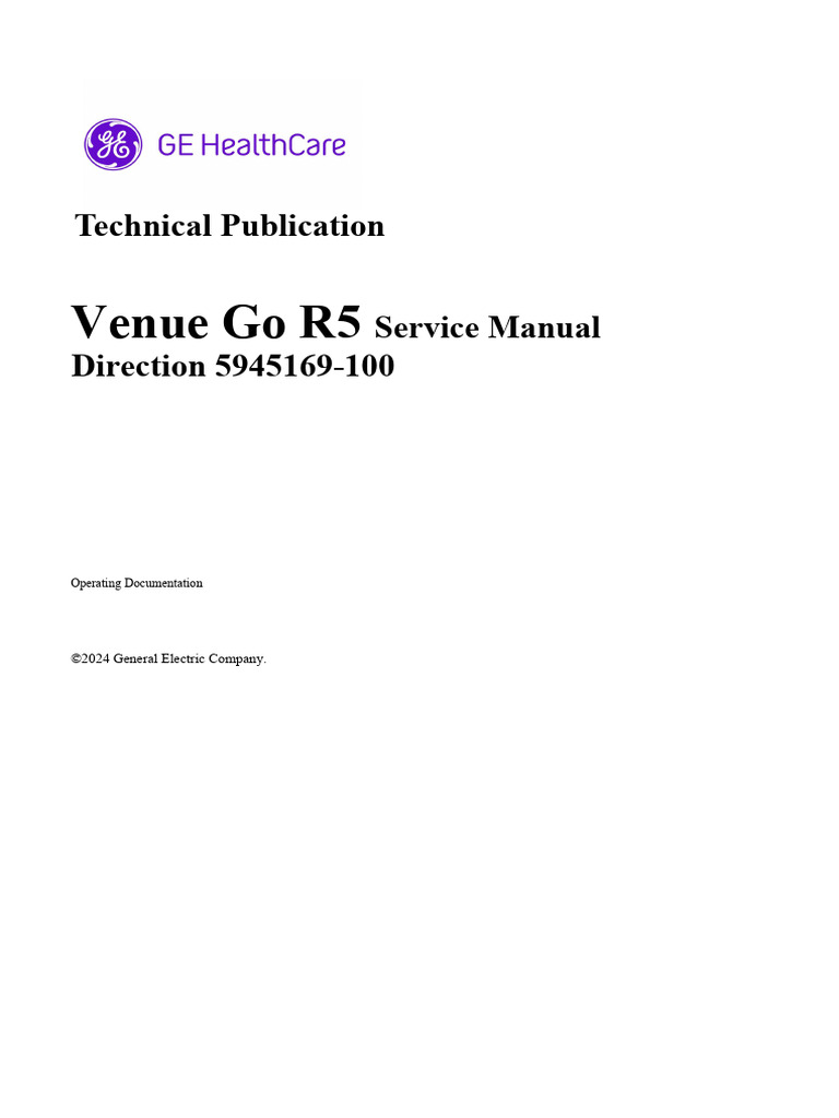 Venue Go R5 Basic Service Manual - SM - DOC2782490 - 3 | PDF