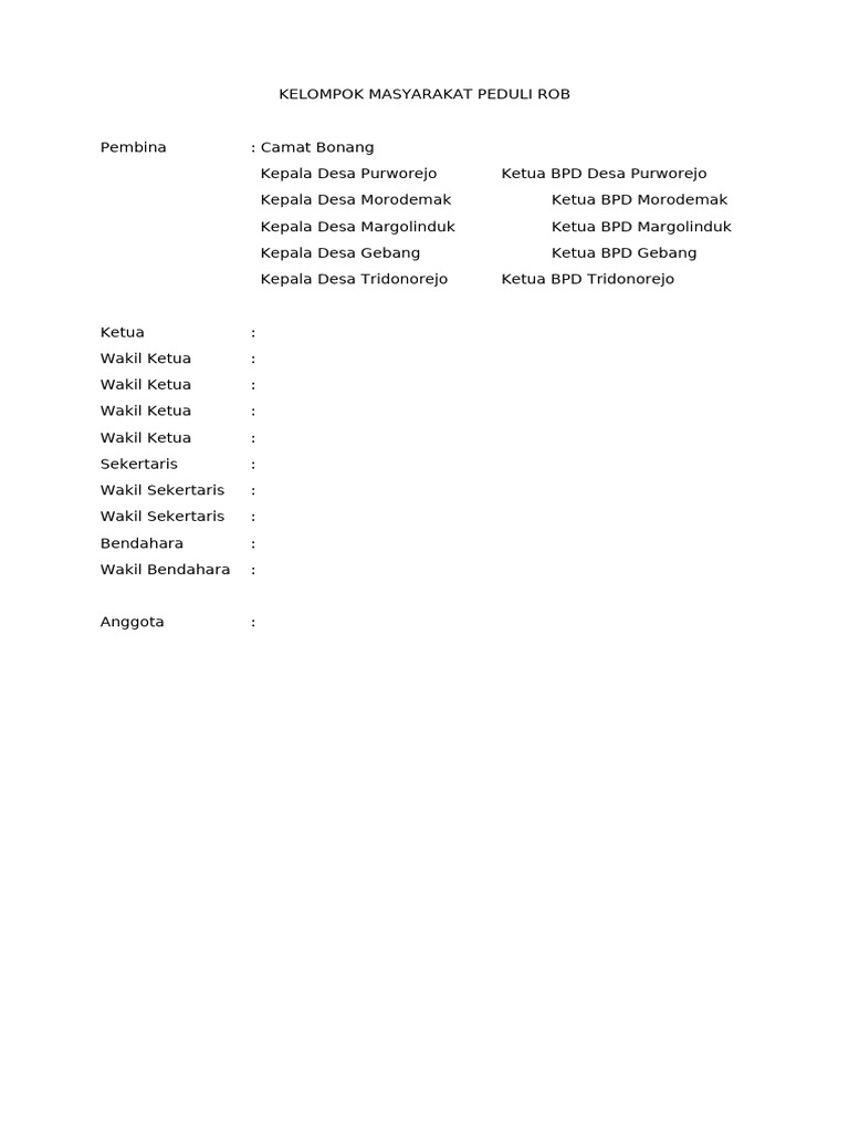 Kelompok Masyarakat Peduli Rob | PDF
