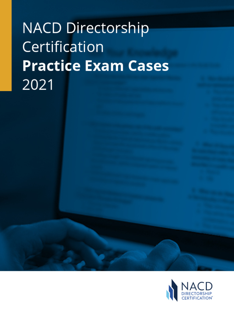 Nacd Practice Exam | PDF | Franchising | Marketing