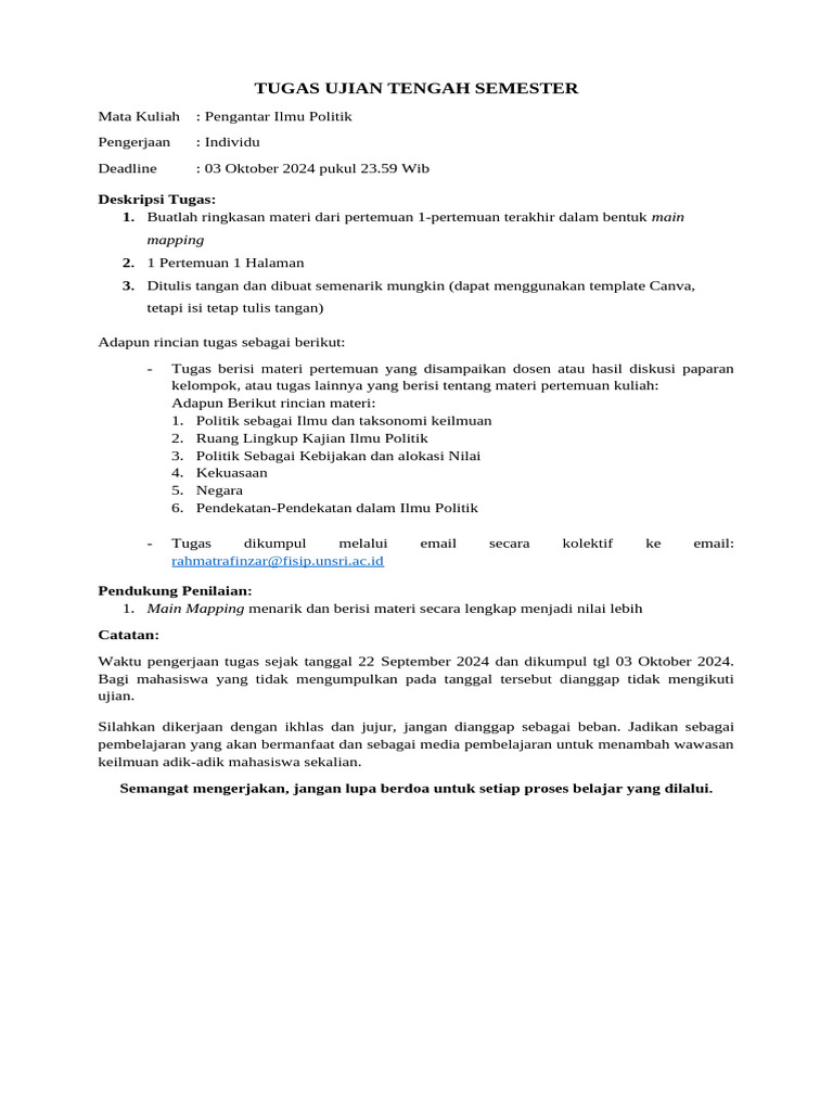 Tugas Pengganti Uts Pip | PDF