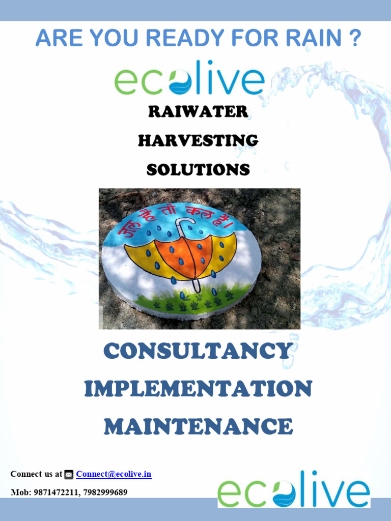 Rain Water Harvesting Poster | PDF