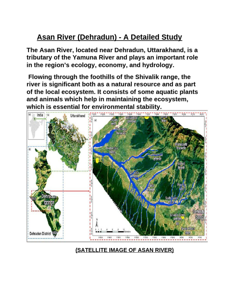 Asan River (Dehradun) - A Detailed Study | PDF