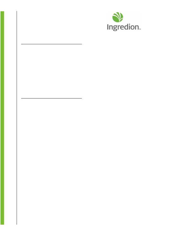 TAPIOCA STARCH - 04400315 Technical Specification | PDF | Starch | Food Science