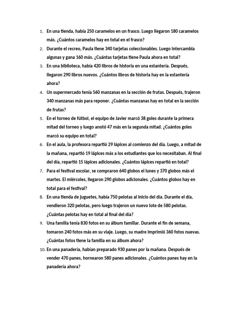 preguntas de matematicas | PDF