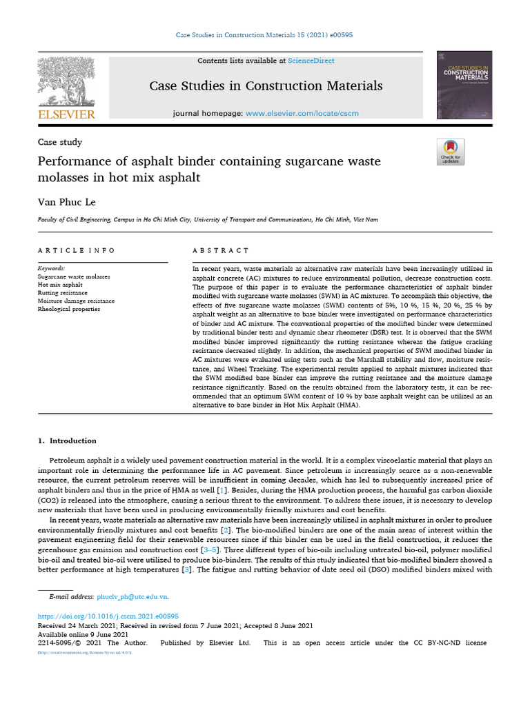 Case Studies On Construction Materials 11 | PDF