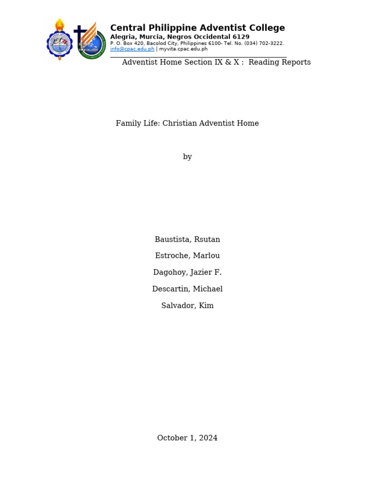 Reflections Section 9 & 10 AH | PDF | God