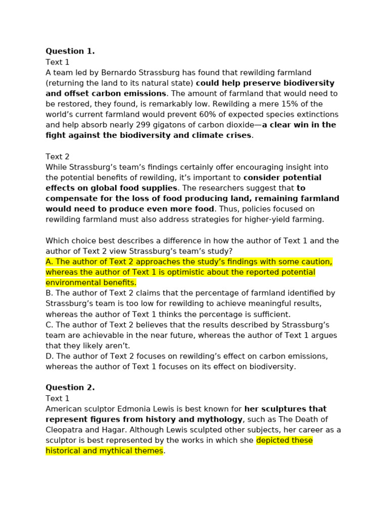 Dual Texts - Classwork 2 | PDF