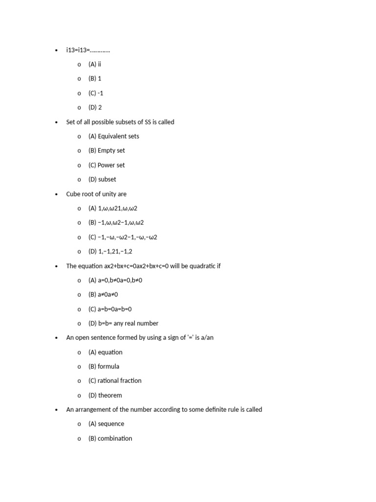 MCQ | PDF