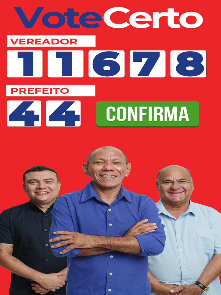 Panfleto Tipo Santinho Político Azul Moderno (Story) | PDF