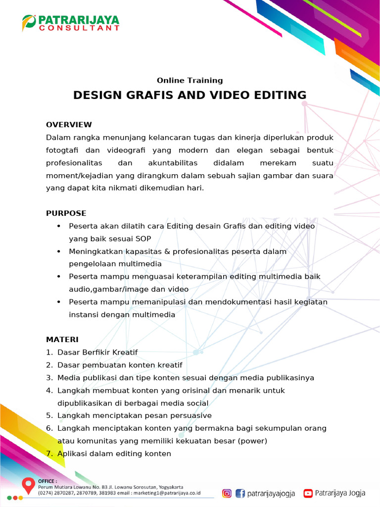 Design Grafis and Video Editing | PDF