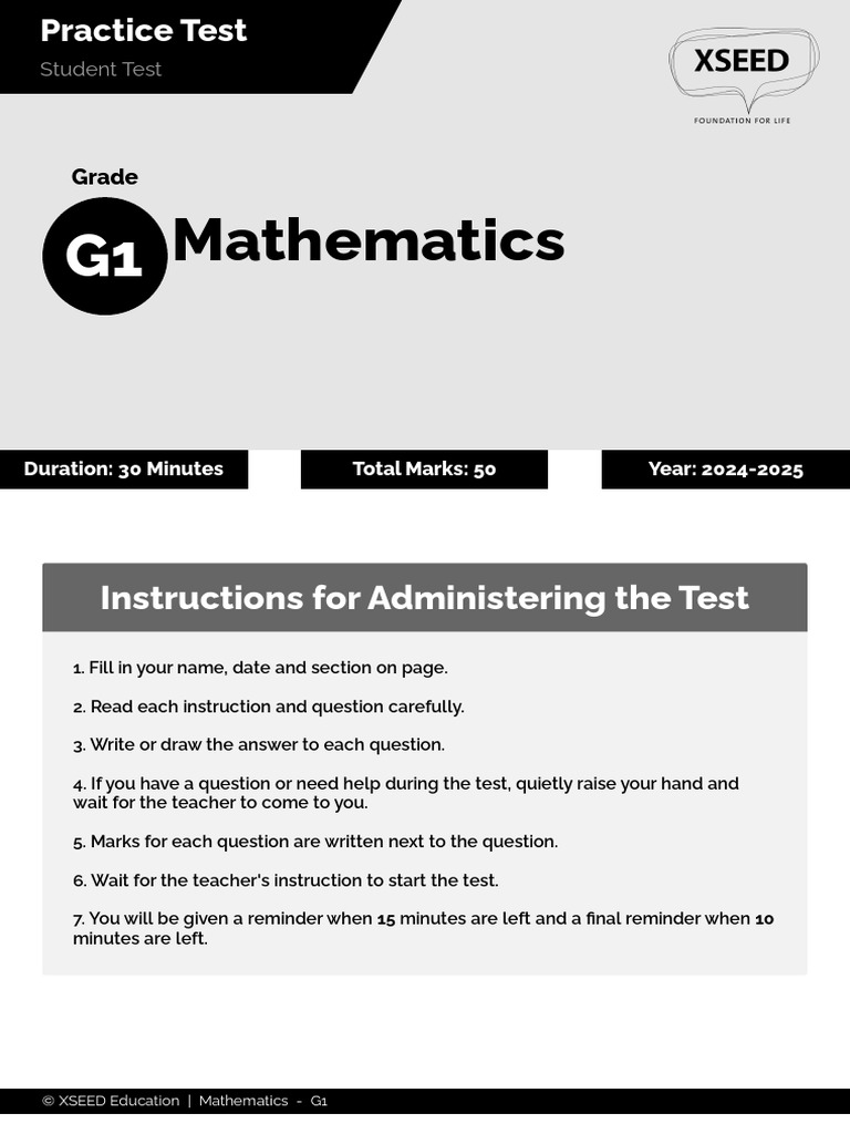 Maths Practice Questions Class 4 ST - Dominics School | PDF