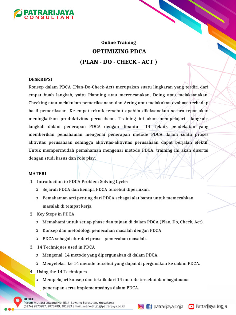 OPTIMIZING PDCA | PDF