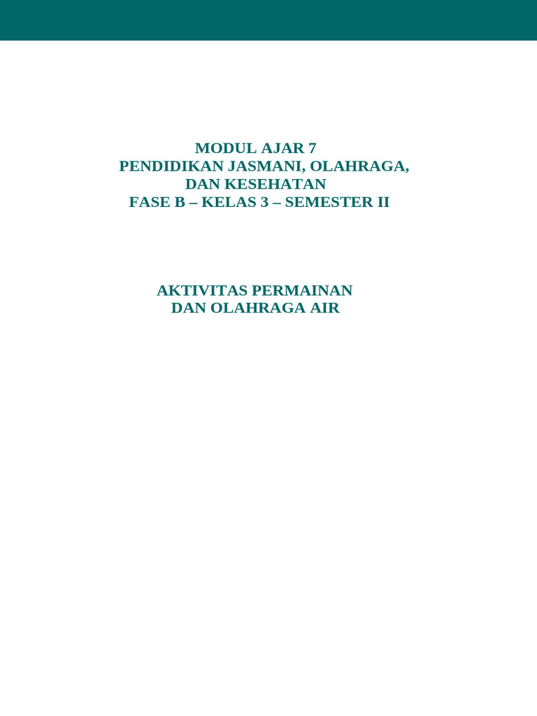 Ma-8-Pjok Fase B Kelas 3-Smt 2 | PDF
