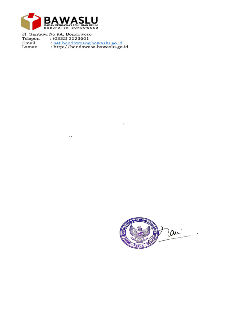 Wasil Panwascam | PDF