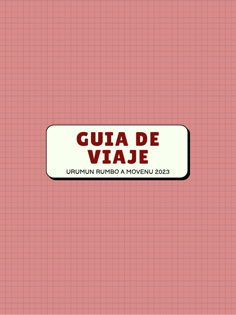 Guía de Viaje Urumun-Movenu | PDF