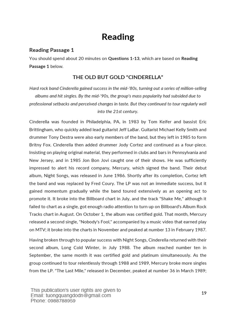 Reading Practice Test - 5 Set - PT2 | PDF
