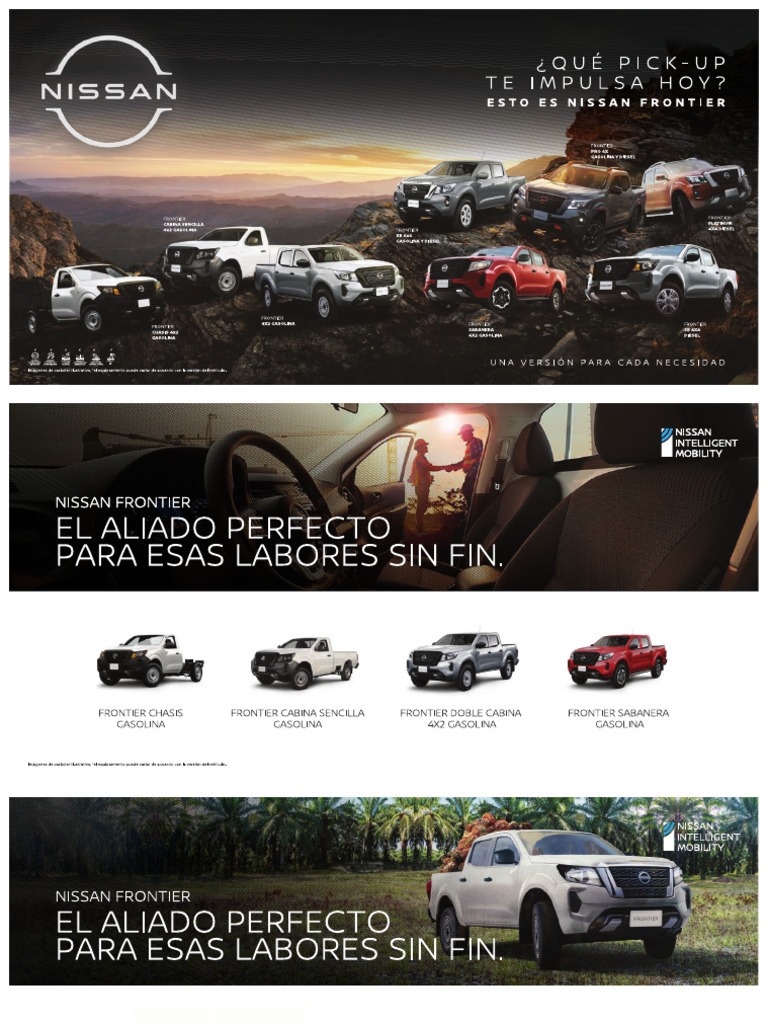 Catalogo Nissan Frontier Gasolina y Diesel | PDF