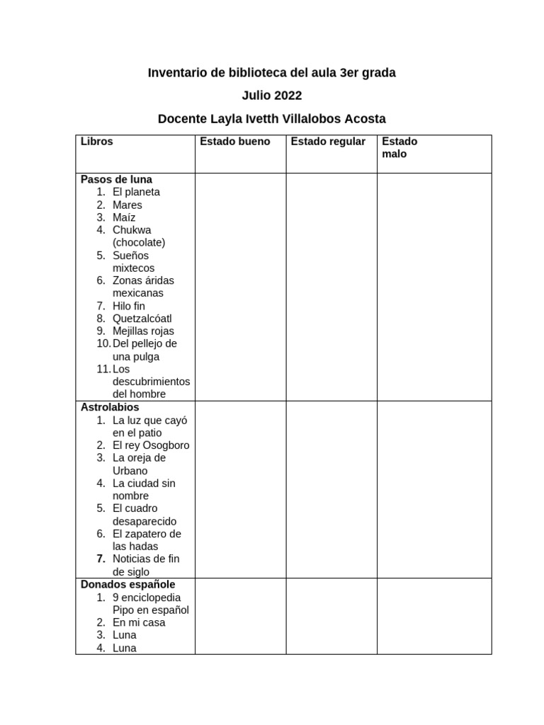 Libros Del Rincon 3ero | PDF